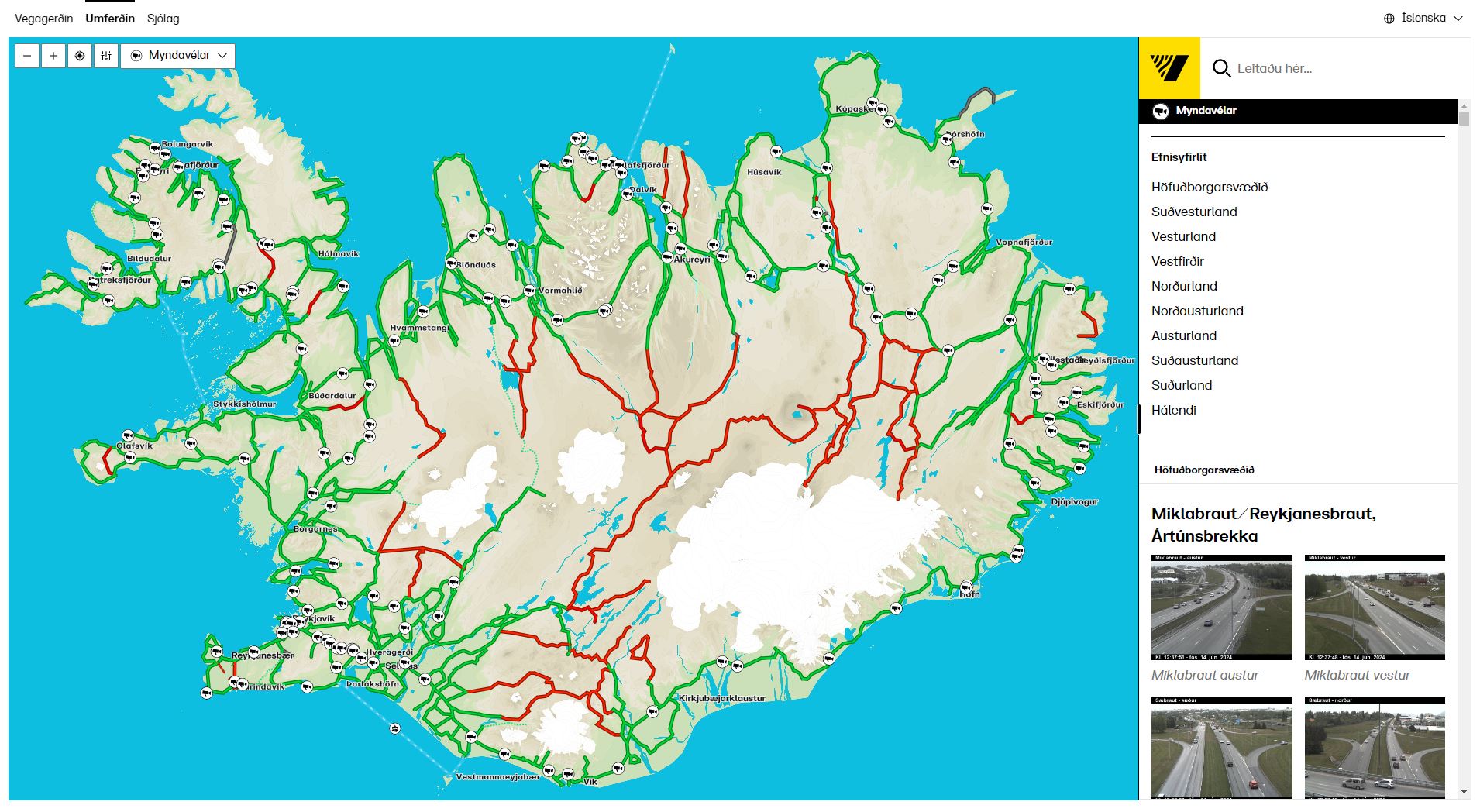 Umferdin.is uppfærð – Vegagerðin