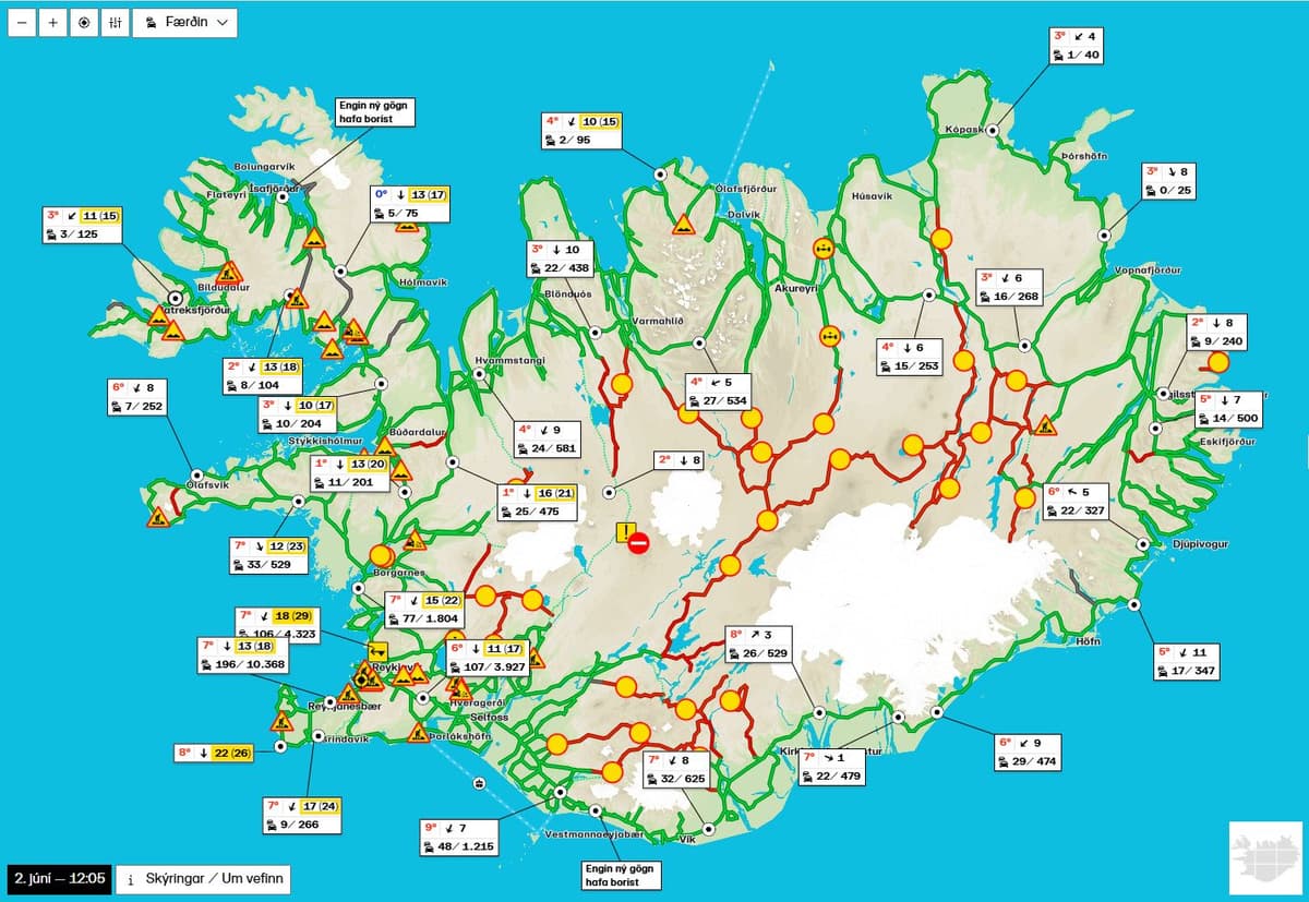 Óveður í kortunum og gæti komið til lokana – Vegagerðin