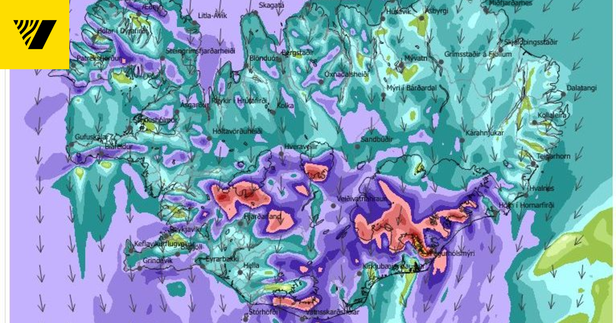 Óveður í kortunum og gæti komið til lokana – Vegagerðin