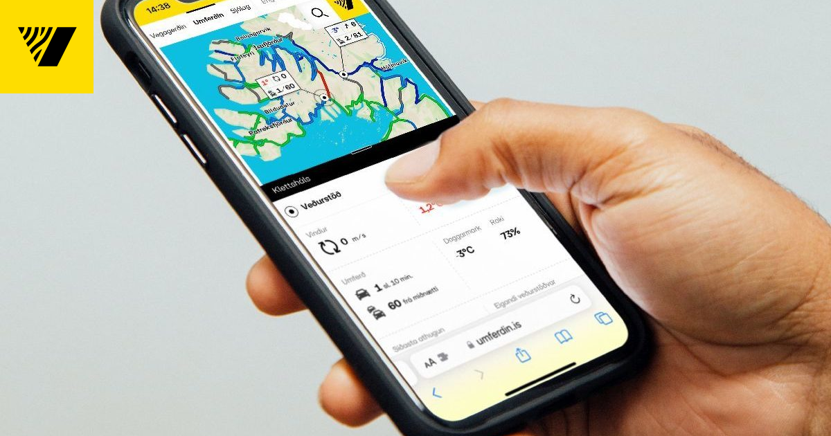 Umferðin.is fær tilnefningu til UT-verðlauna Ský – Vegagerðin