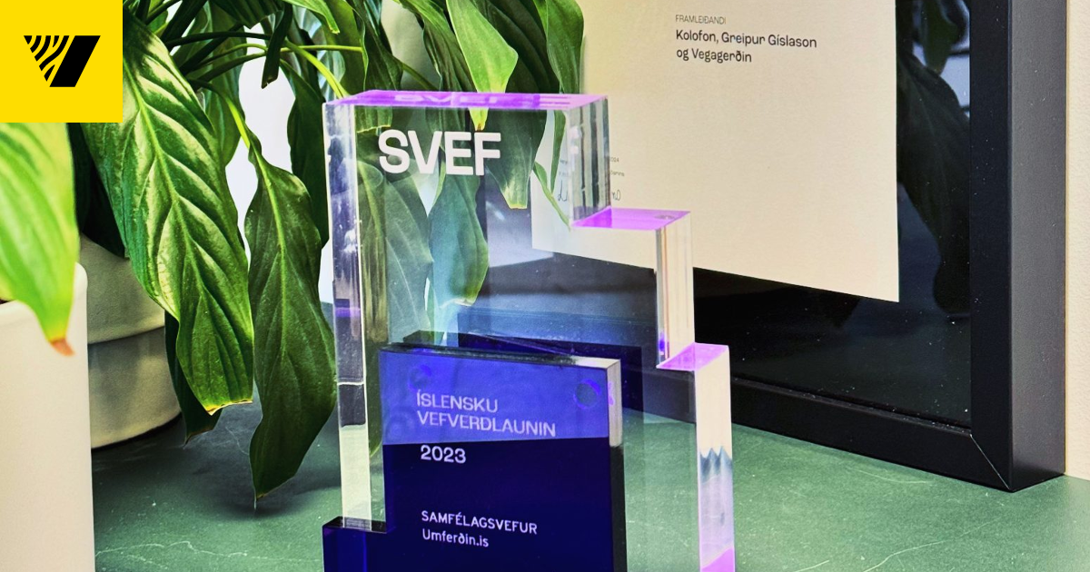 Umferðin.is – Samfélagsvefur ársins 2023 – Vegagerðin