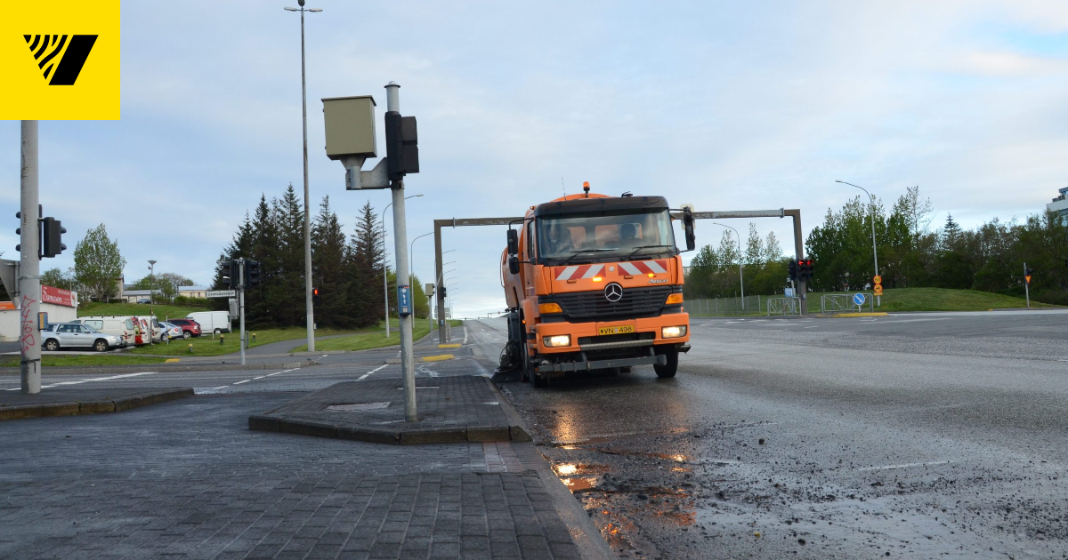 Unnið að götuþrifum á höfuðborgarsvæðinu – Vegagerðin